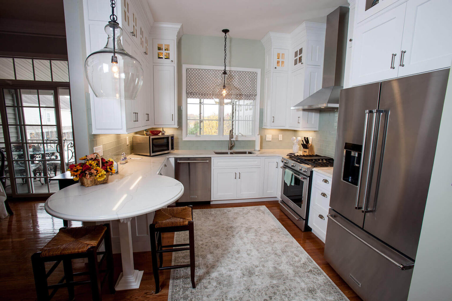 Kitchen Remodel with Round Breakfast Bar - Callier and Thompson